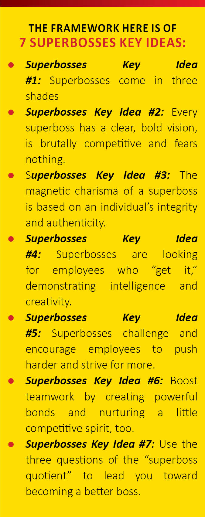 Superbosses: How Exceptional Leaders Master the Flow of Talent – The ...
